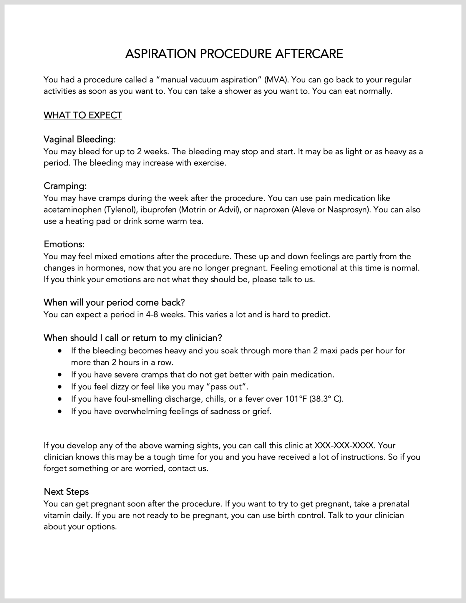 Reproductive Health Access Project | Manual Vacuum Aspiration (MVA ...