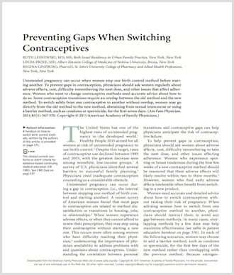 Reproductive Health Access Project | 2011_switching_contraceptives ...