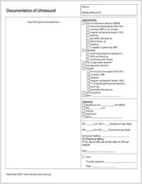Reproductive Health Access Project | Ultrasound Chart Form ...