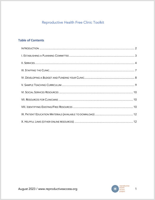 Reproductive Health Access Project | Reproductive Health Free Clinic ...