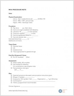 Reproductive Health Access Project | Manual Vacuum Aspiration Procedure ...