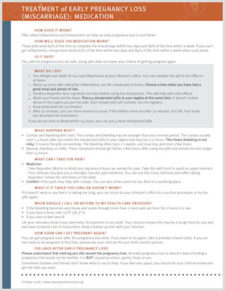 Reproductive Health Access Project | Early Pregnancy Loss (Miscarriage ...