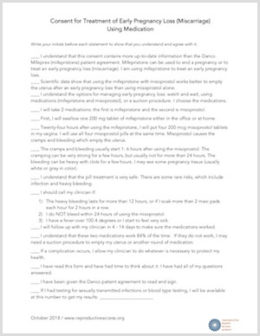 Reproductive Health Access Project | Early Pregnancy Loss (Miscarriage ...