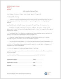 Reproductive Health Access Project | IUD Consent Form