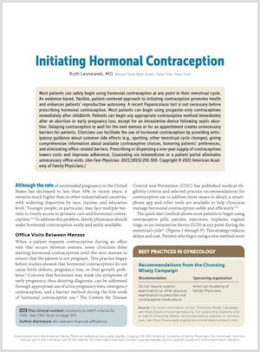 Reproductive Health Access Project | Initiating Hormonal Contraception ...