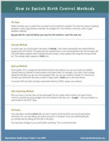 Reproductive Health Access Project | How to Switch Birth Control ...