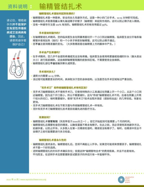 Reproductive Health Access Project | 2021-10 Vasectomy User Guide_zho ... Reproductive Health Access Project | 2021-10 Vasectomy User Guide_zho ...