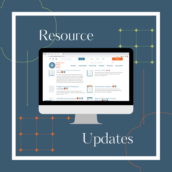 Reproductive Health Access Project | Update On Our Patient Education ...