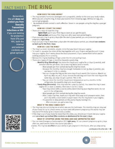Reproductive Health Access Project | Ring User Guide - Reproductive ...