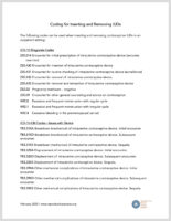 Reproductive Health Access Project | Coding for IUD insertion and removal