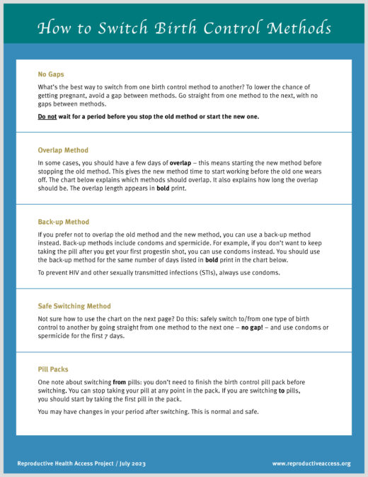 Reproductive Health Access Project | Resources - Reproductive Health ...