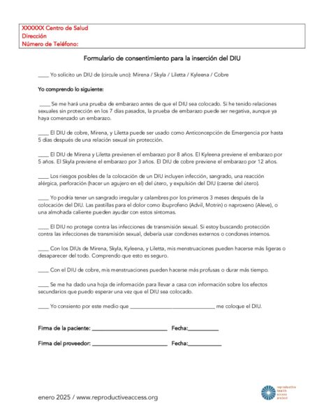 Reproductive Health Access Project | 2025-01-IUD-Consent-Form-Spanish ...