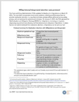 Reproductive Health Access Project | Protocol for Medication Abortion Using Mifepristone and ...